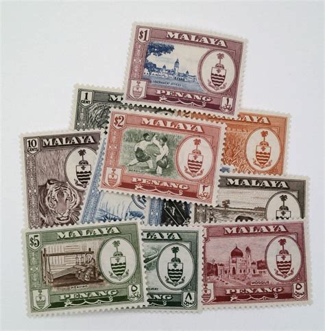 56 66 1960 Malaya Penang Mystic Stamp Company