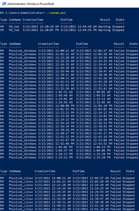 Question Backup Job Check Powershell For Last 24 Hours R D Forums