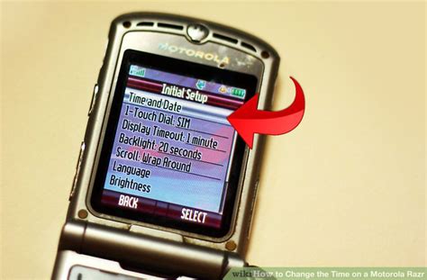 How To Change The Time On A Motorola Razr Steps With Pictures