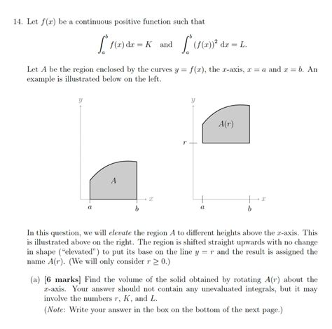 Solved Let F X Be A Continuous Positive Function Such Chegg