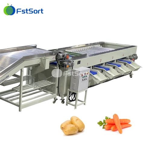 Fstsort Fruit And Vegetable Washing Drying And Grading Machine And