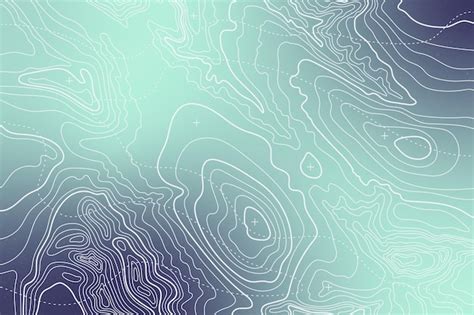 Gradient Topographic Map Background Free Vector