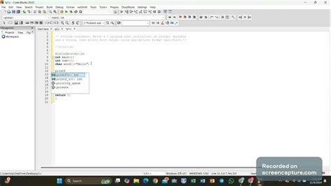How To Use Printf Function In C Programming For Displaying Text And Numbers Youtube