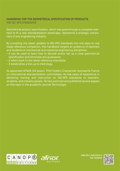 Pdf Handbook For The Geometrical Specification Of Products The Iso