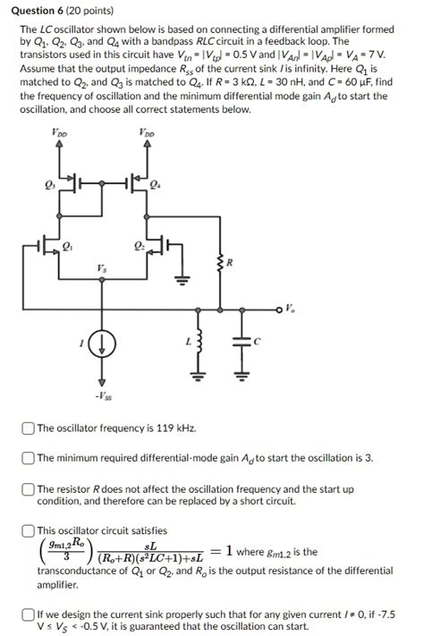 Lc Oscillator Differential Equation At Adelina Simmons Blog