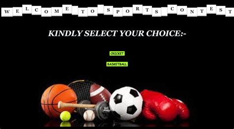 Github Anubhav1433quiz Contest A Sports Quiz Contest Nicely Designed Using Internal Css