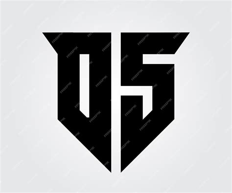 로고 디자인 편지 Ds 모노그램 벡터 아트 프리미엄 벡터