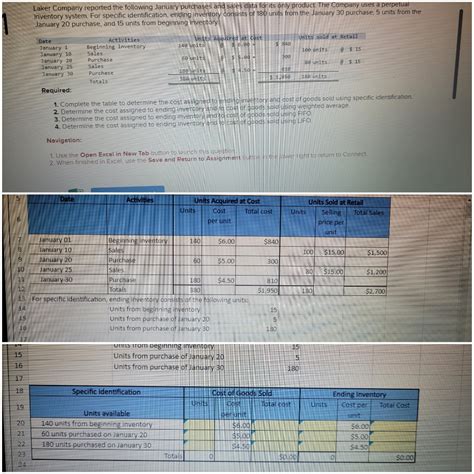 Solved Finance Fifo And Lifo Table