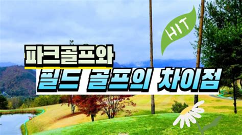 필드 골프와 파크 골프의 특징과 차이점 알아보기 네이버 블로그