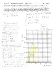 3 2 1 Key Linear Programming Ws InT 3MA 3 2 1 Linear Programming