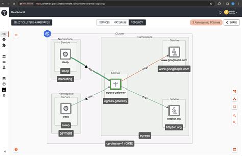 Host Based Access Control For External Services Via Egress Gateway Service Bridge