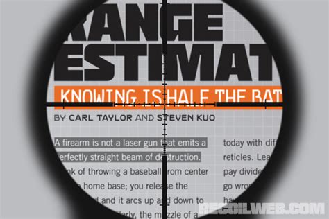 Range Estimation Recoil