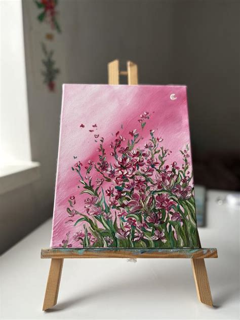 Квіти під місяцем — ціна 450 грн у каталозі Картини Купити товари для дому та побуту за