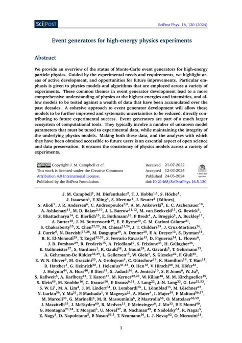 PDF Event Generators For High Energy Physics Experiments