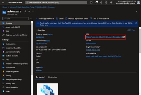 Creating A Static Site With Astro Azure Static Web Apps And Github