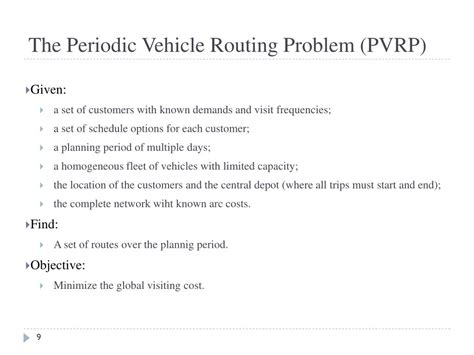 Ppt A Genetic Algorithm For Period Vehicle Routing Problem With Practical Application
