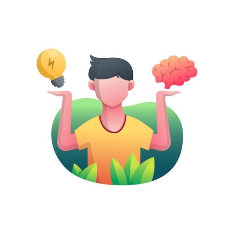 Premium Vector Brainstorming Idea Vector Illustration Art
