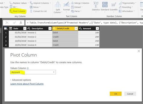 Solved Splitting Column Containing Debits And Credits Microsoft Fabric Community