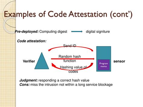 PPT Reliability Of Wireless Sensors With Code Attestation For Intrusion Detection PowerPoint
