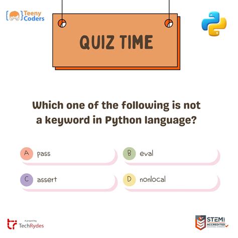 Quiz Pythonprogramming Programming Coding Learninganddevelopment Teeny Coders