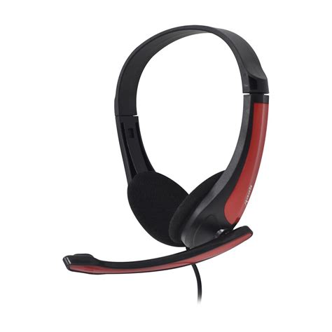 Audifono Multimedia Para Pc C Mic Rojo