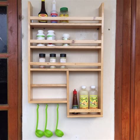 Rak Bumbu Dapur Dari Kayu Homecare