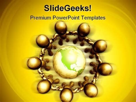 Recycle The World Globe Powerpoint Templates And Powerpoint Backgrounds 0411