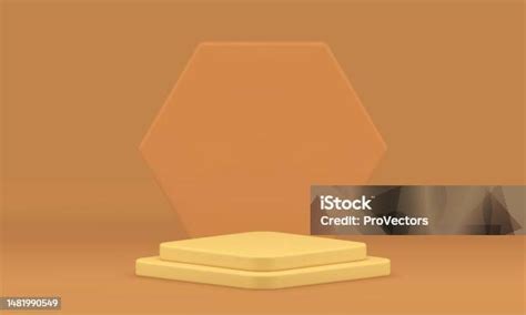 3d 연단 베이지 색 무대 수준 플랫폼 제품 프리젠 테이션 소매 상품 건설 벡터 0명에 대한 스톡 벡터 아트 및 기타 이미지 0명 3차원 형태 각도 Istock
