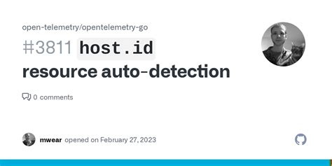 `host id` resource auto detection · issue 3811 · open telemetry
