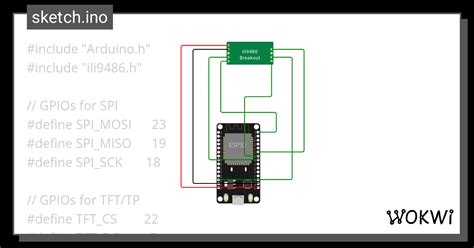 Custom Chipili9486 Wokwi Esp32 Stm32 Arduino Simulator