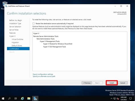 Windows Server 2019：hyper V Enable Disable Procedure Shima System Academy