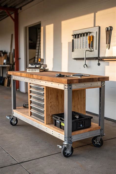 15 Creative Pallet Rack Workbench Ideas Moss And Twine