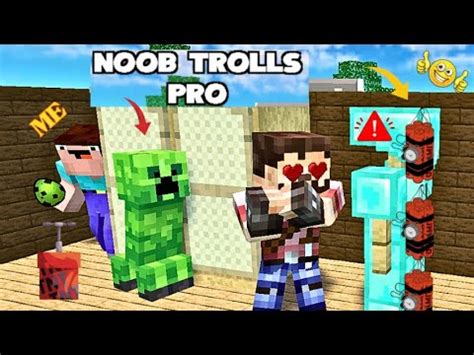 MINECRAFT BUT NOOB TROLLS PRO YouTube