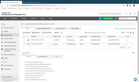 Push And Configure Splashtop Streamer With Manageengine And Android For Work Splashtop