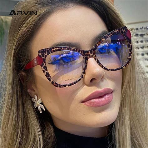 Badu Bg Модна индивидуална марка Котешко око Рамка за очила Жени Дами Луксозна дизайнерска