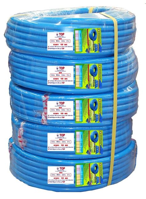 สายยางสีฟ้า 4 หุน 1 2 50 เมตร เกรดaaa Top Pvc Thaipick