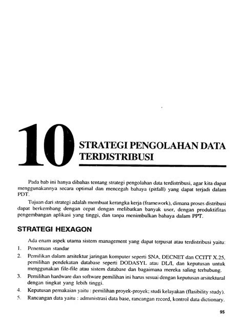Strategi Pengolahan Data Terdistribusi Pdf Pdf