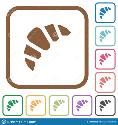 Bakery Simple Icons Stock Vector Illustration Of Crescent 193537663
