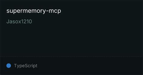 Supermemory Mcp Glama