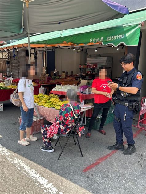 八旬老婦市場迷途 台中潭子警靠這一物 速助返家 蕃新聞