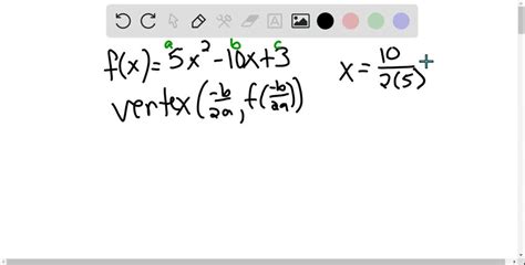solved find the vertex of the graph of each quadratic function see