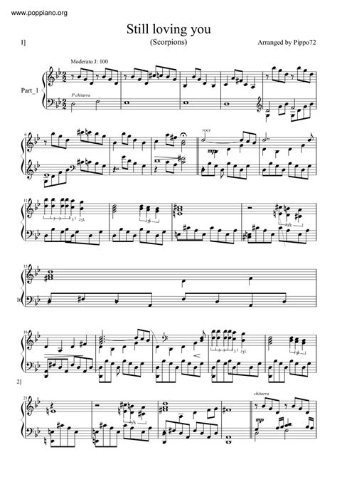 Scorpions Still Loving You 琴谱五线谱pdf 香港流行钢琴协会琴谱下载 ★