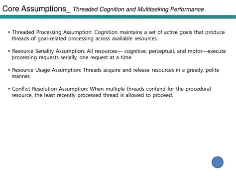 Ppt Threaded Cognition An Integrated Theory Of Concurrent