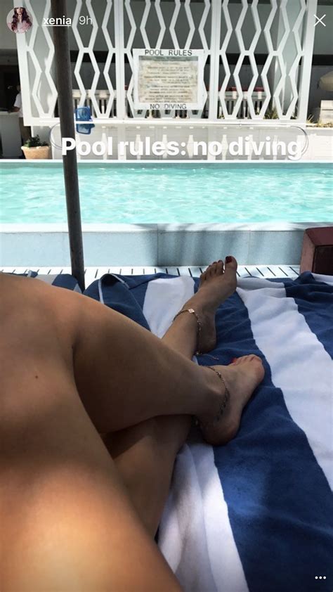 Xenia Tchoumitchevas Feet