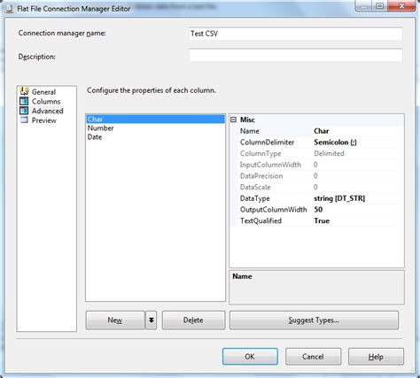 Have Ssis Detect The Column Sizes Of A Csv File Stack Overflow