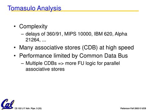 Ppt Cs152 Computer Architecture And Engineering Lecture 17 Advanced Pipelining Tomasulo