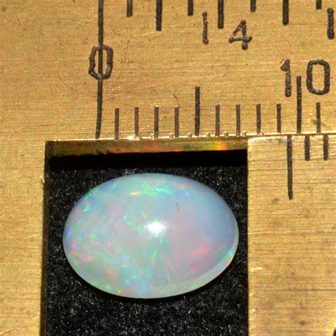 Ethiopian Fire Opal Natural Gemstones Oval 1.00Cts 6.8x8.2mm Cabochon ...