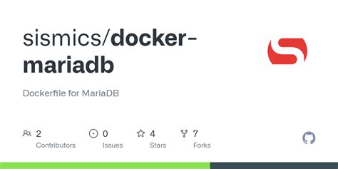 github sismics docker mariadb dockerfile for mariadb