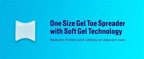 Scholl Gel Big Toe Spreader Toe Separator Spacer For Overlapping Toes