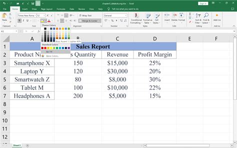 Excel Fundamentals Beginner Level → Lesson 32 Cell Borders And Shading Data Tutorials Academy